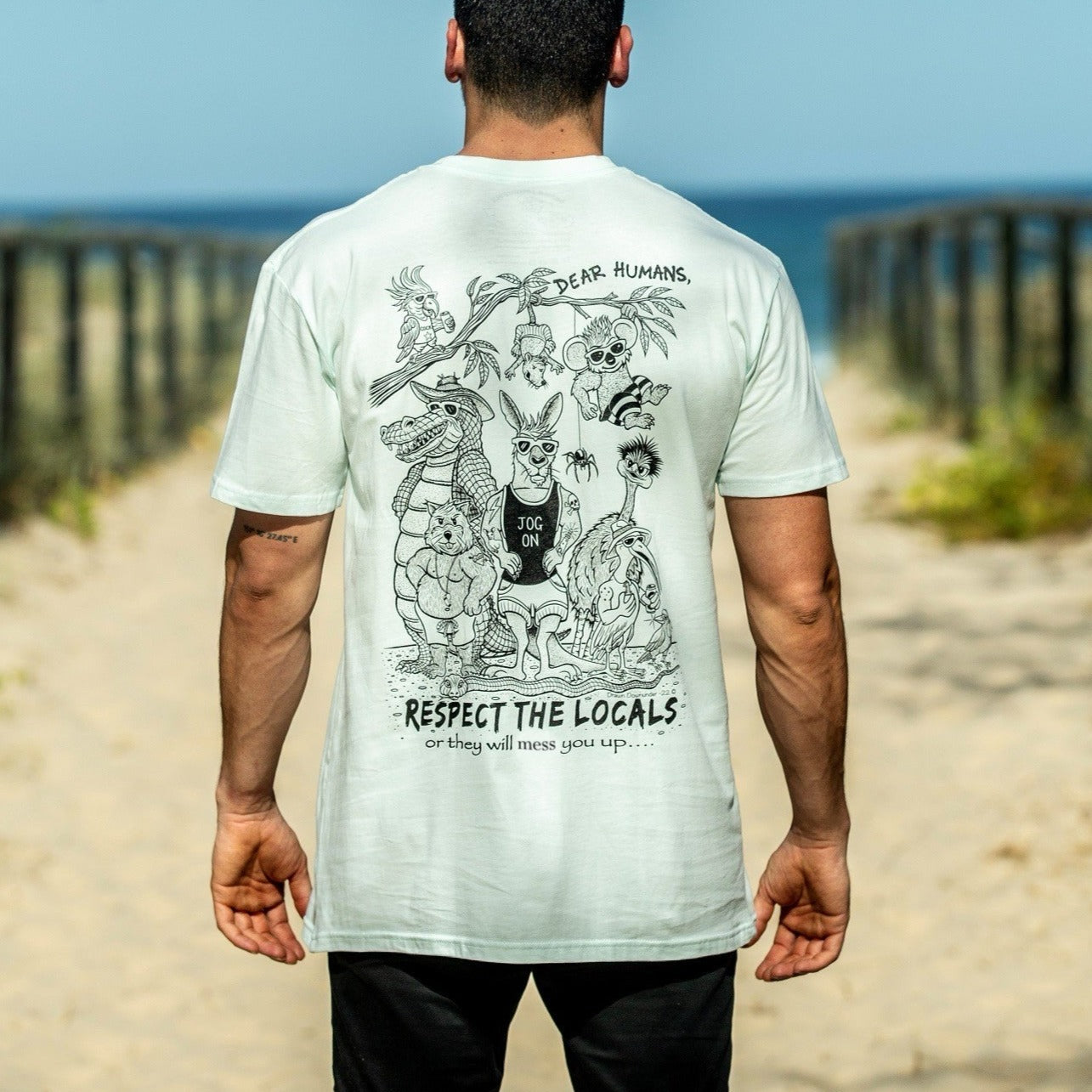 Respect The Locals T-Shirt – Drawn Downunder