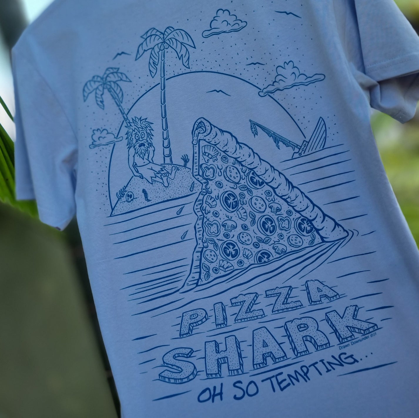 Pizza Shark T-Shirt – Drawn Downunder